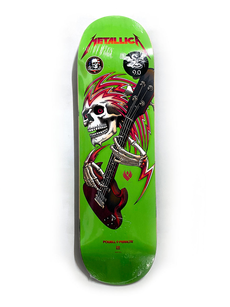 POWELL PERALTA DECK METALLICA FLIGHT HOT GREEN 9.0 – The Disturb House ...